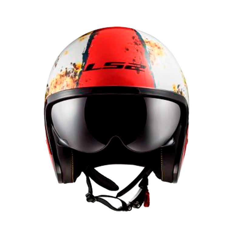 CASCO LS2 OF599 SPITFIRE RUST BLANCO/ROJO – Lucero tu tienda online!