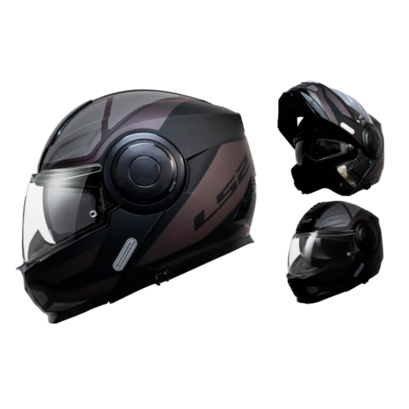 CASCO ABATIBLE LS2 FF902 SCOPE NEGTRO/TITANIO – Lucero tu tienda online!