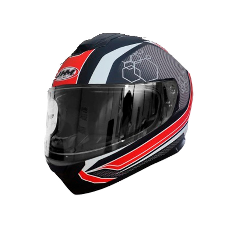 CASCO JHM 802 HEXAGON ROJO MATE – Lucero tu tienda online!