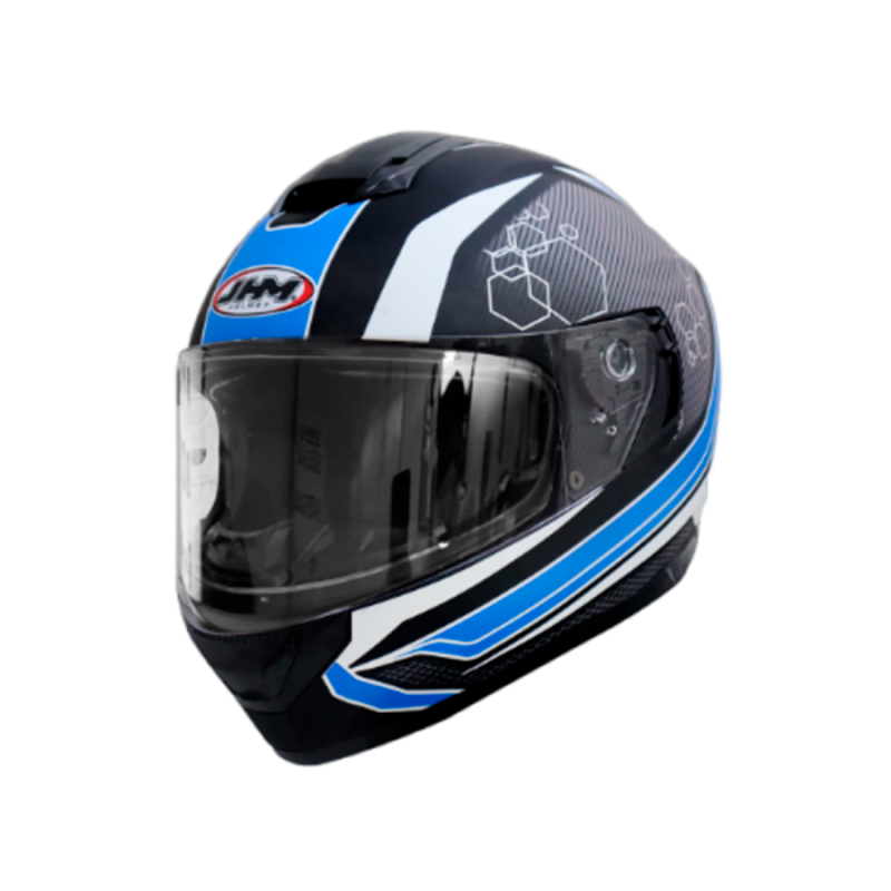 CASCO JHM 802 HEXAGON AZUL MATE – Lucero tu tienda online!