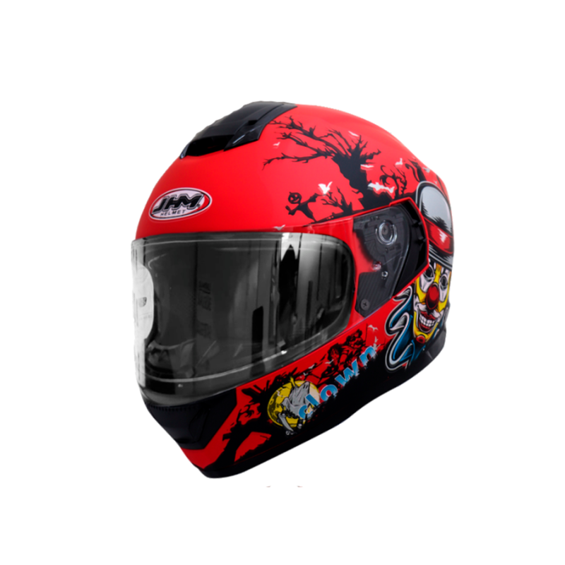 CASCO JHM 802 CLOWN ROJO – Lucero tu tienda online!
